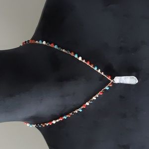 Rust Belt Raised | Jewelry | Quartz Crystal Bohemian Necklace Crochet ...